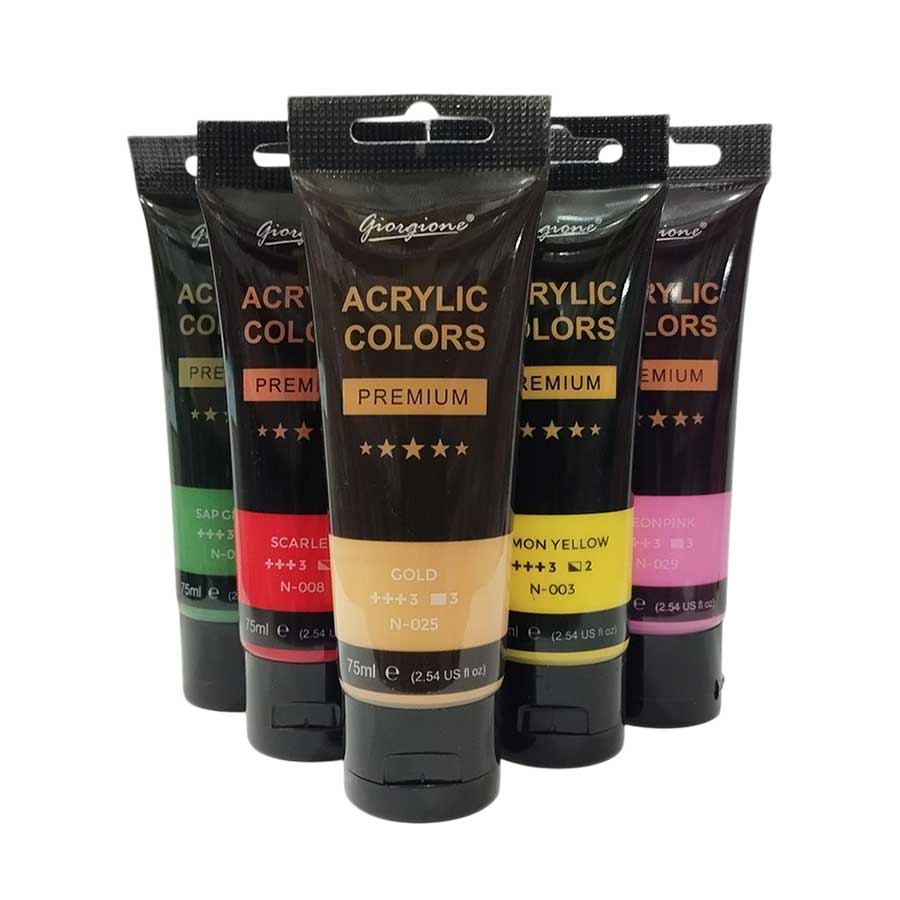 Giorgione Acrylic Paint - Premium Artist Colors, 75ml tube - KING STATIONERS